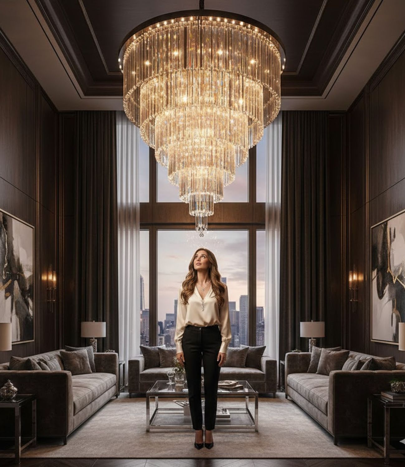 15 High Ceiling Living Room Lighting Ideas to Transform Your Space